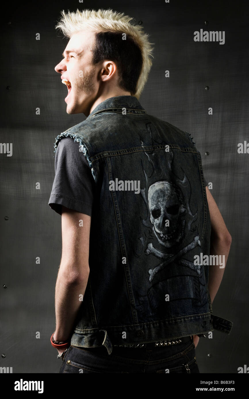 man with a mohawk Stock Photo - Alamy