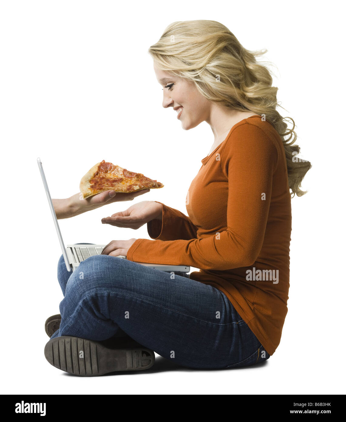 Computer pizza Cut Out Stock Images & Pictures - Alamy