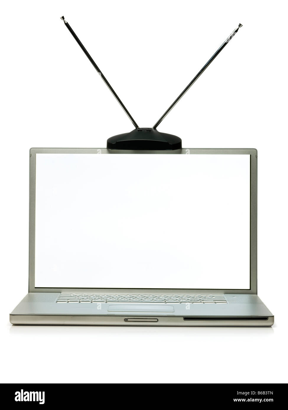 Watching on computer Cut Out Stock Images & Pictures - Alamy