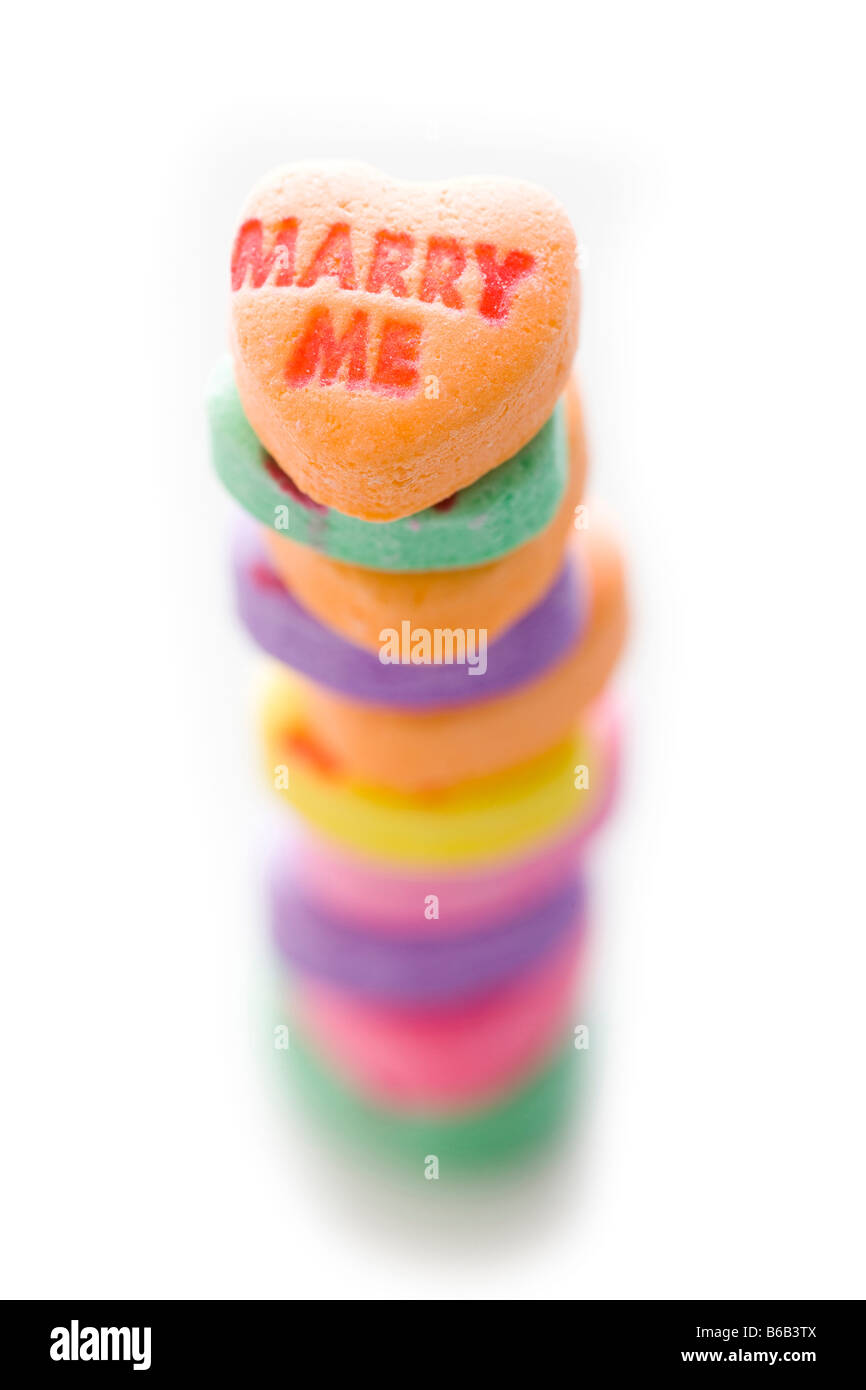´marry me´ candy heart hi-res stock photography and images - Alamy