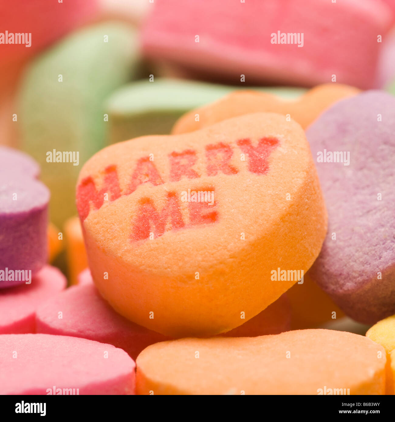 ´marry me´ candy heart hi-res stock photography and images - Alamy
