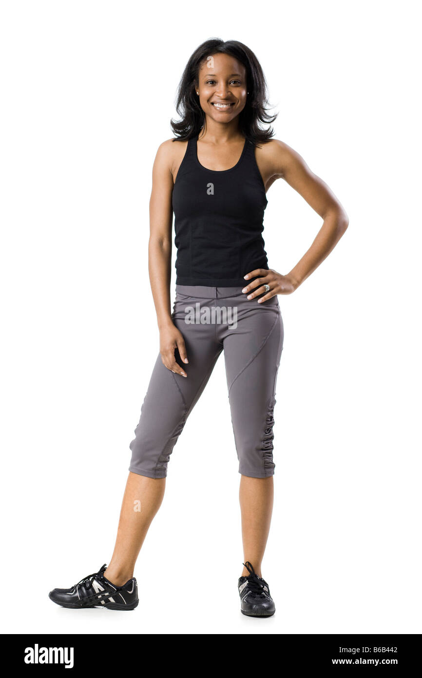 Young woman out in Cut Out Stock Images & Pictures - Alamy