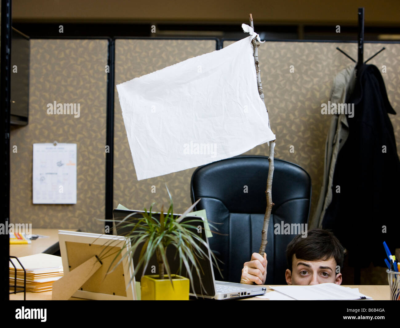 surrender at the workplace Stock Photo - Alamy