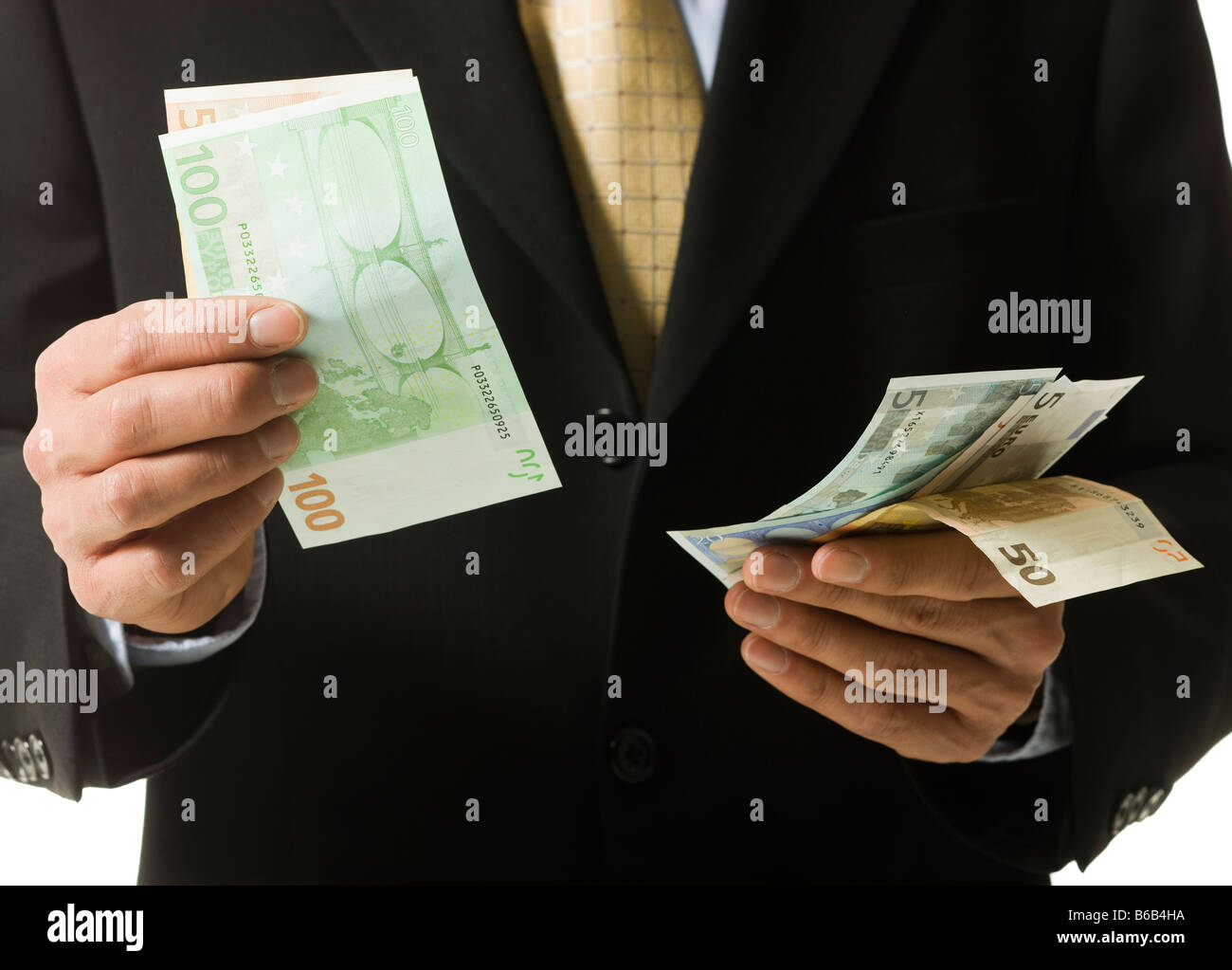 man counting money Stock Photo - Alamy