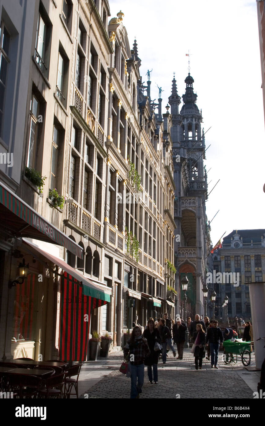 The central square of the Grand Place in Brussels, capital of Belgium ...