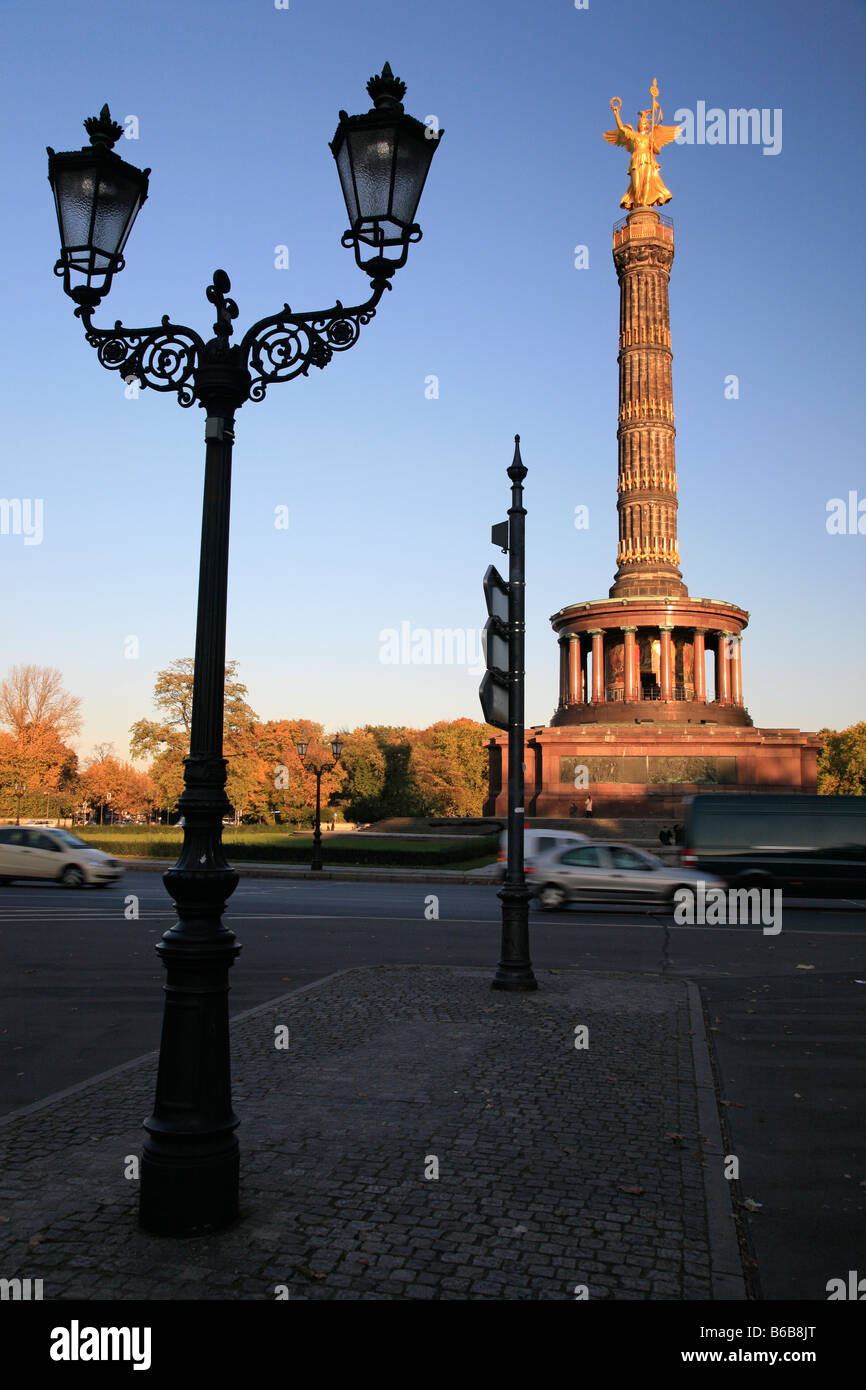Victory Column in Berlin, Germany; Siegessäule in Berlin; Statue of ...