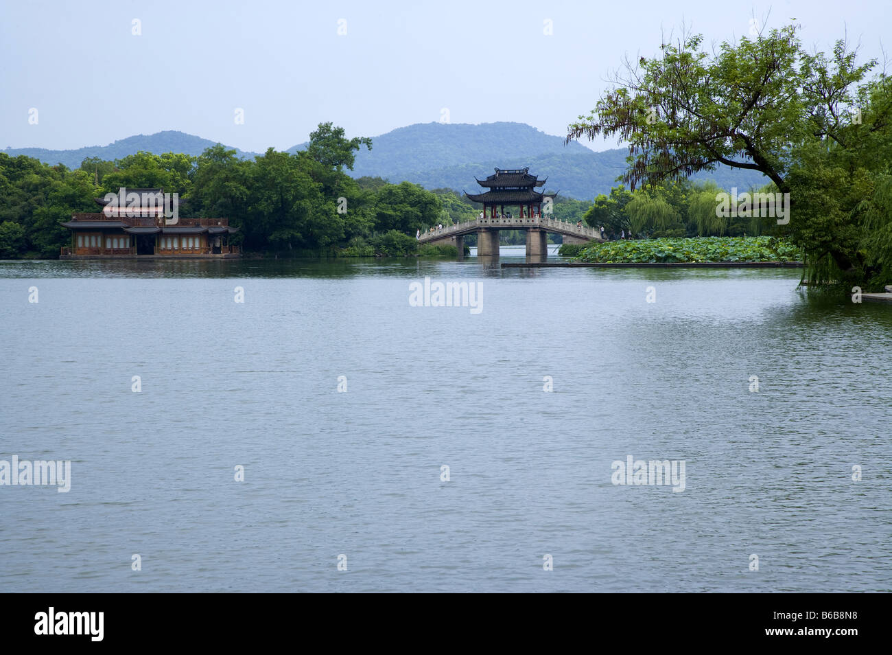 Scenery of West Lake in Hangzhou Zhejiang Province Stock Photo - Alamy