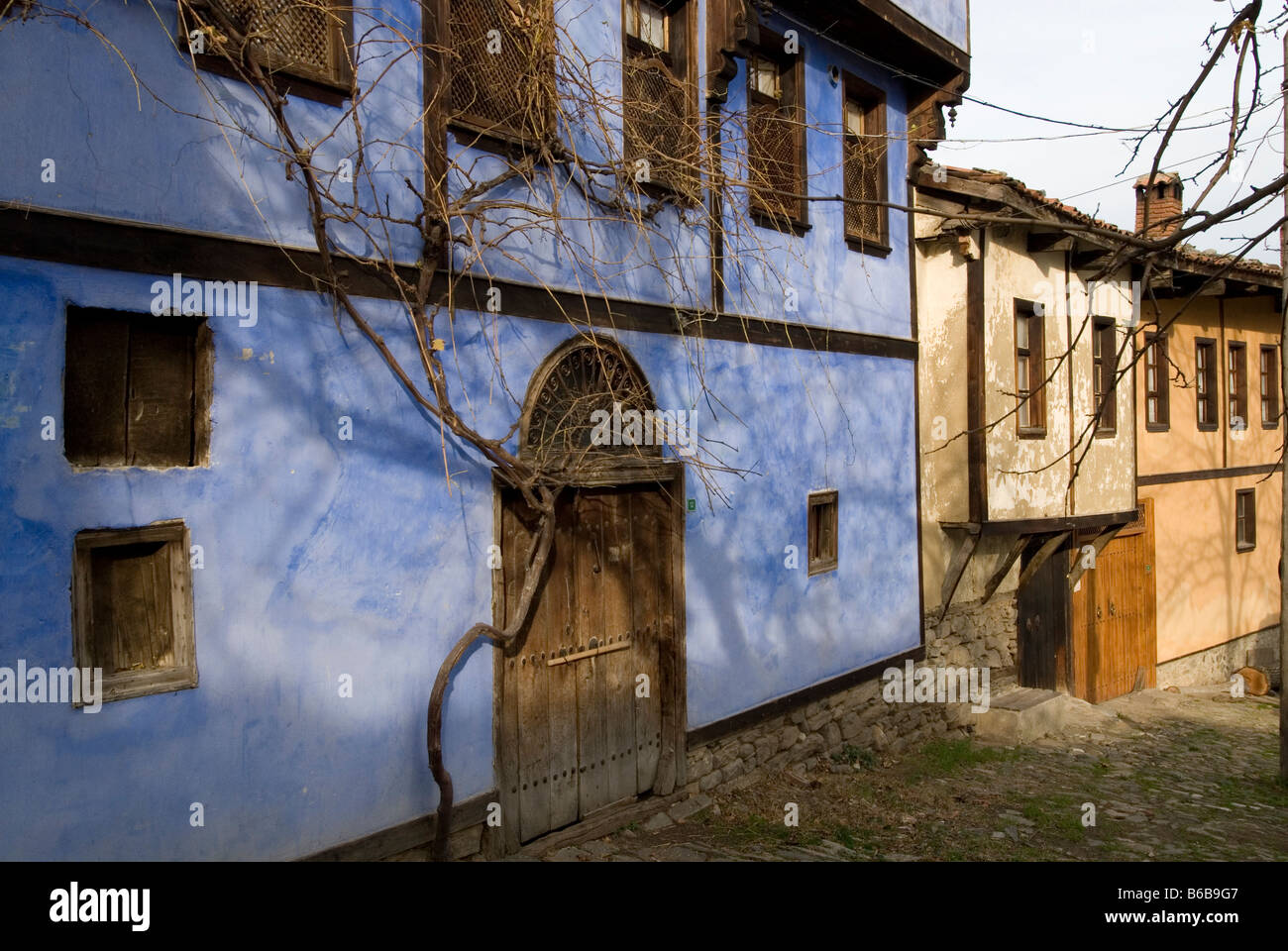 turkish village style houses Stock Photo - Alamy