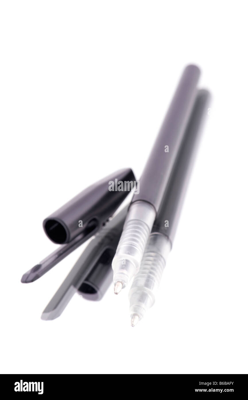object on white ball pen closeup Stock Photo - Alamy