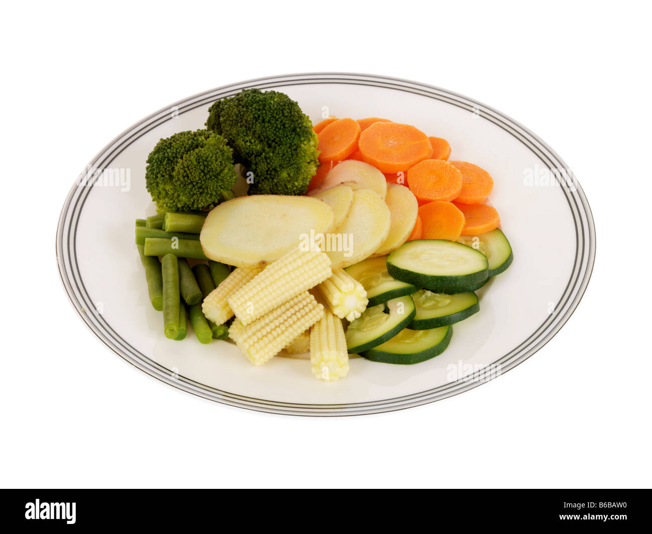 Plate of Vegetables Stock Photo - Alamy