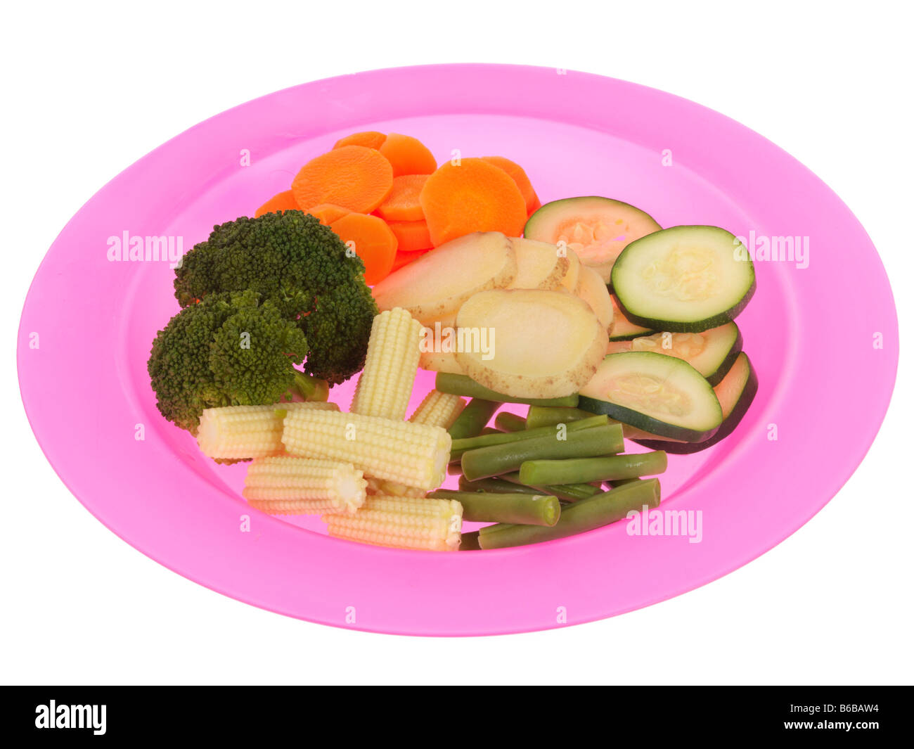 Plate of Vegetables Stock Photo - Alamy