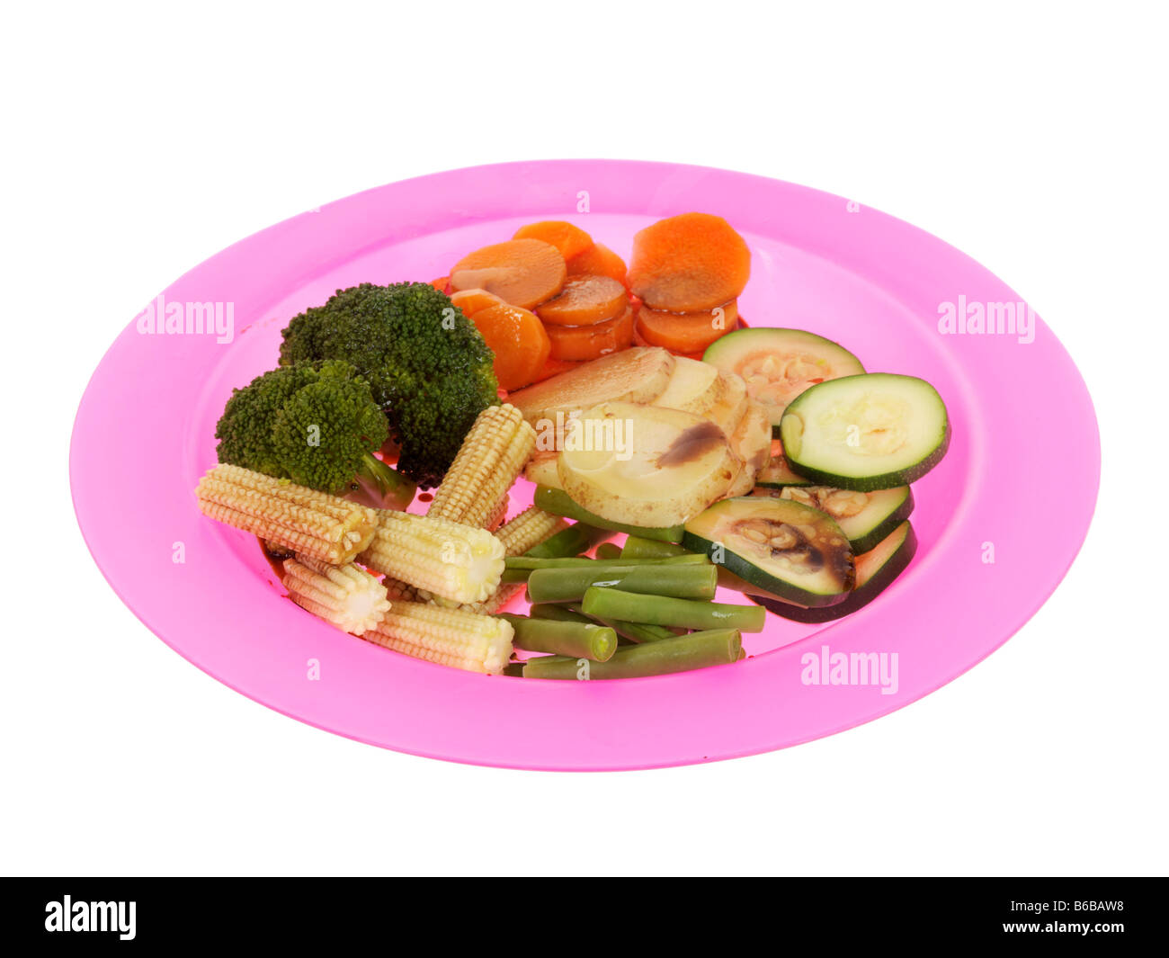 Plate of Vegetables Stock Photo - Alamy