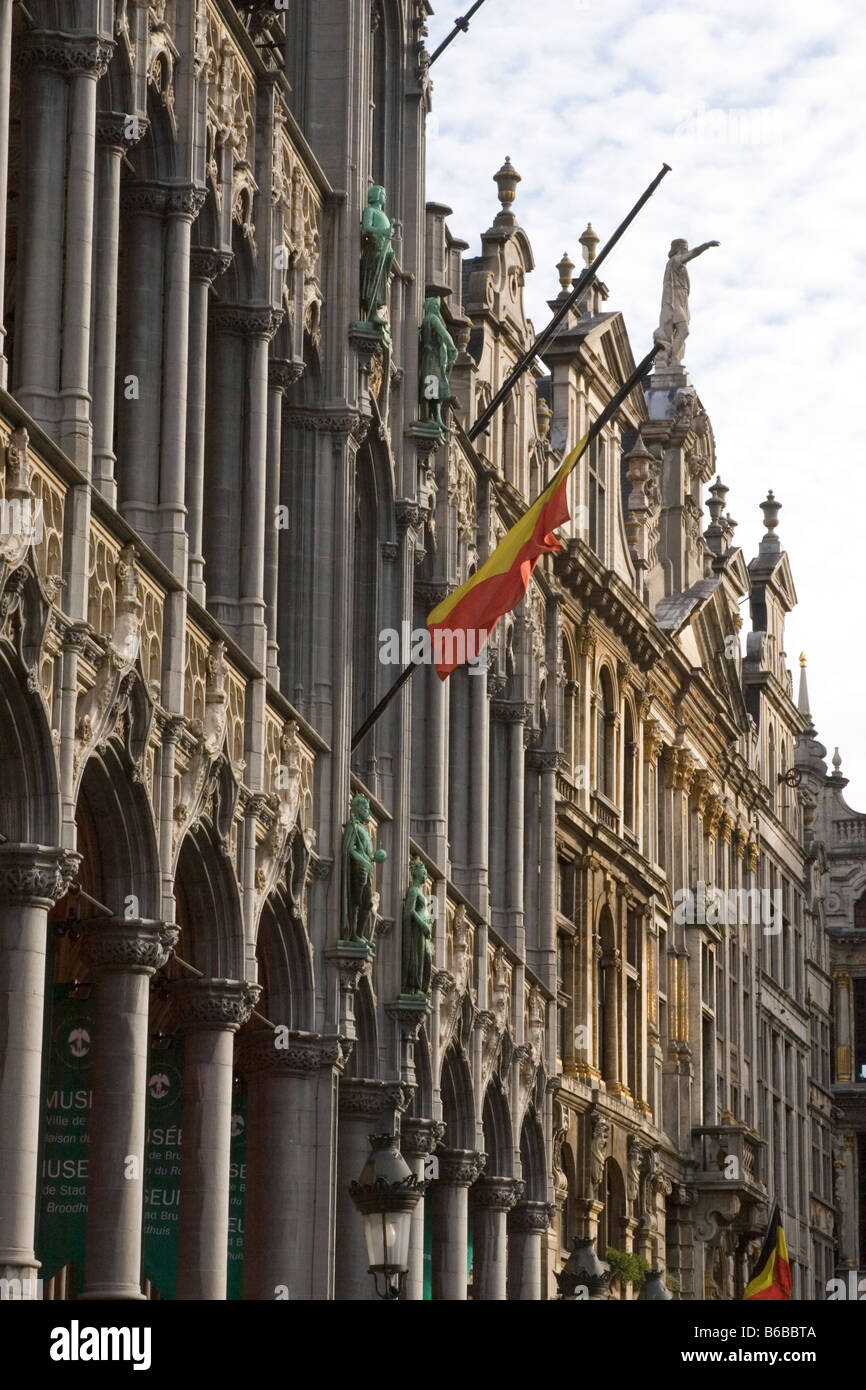 The central square of the Grand Place in Brussels, capital of Belgium ...