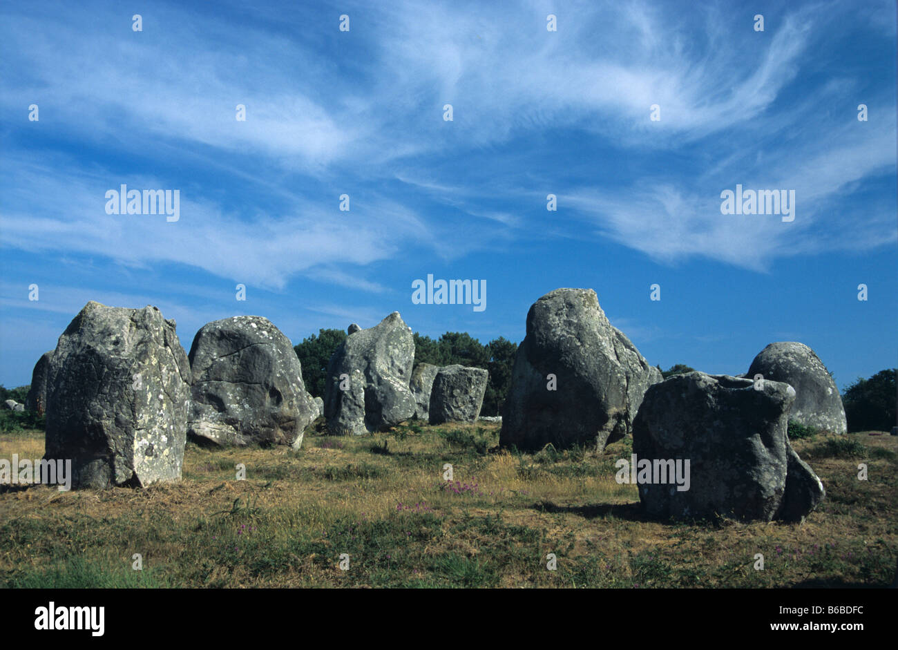 Alignment of Kermario, Prehistoric Megalith, Menhirs or Standing Stones ...