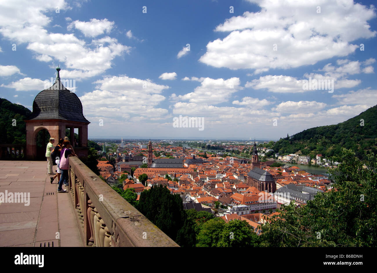 View over heidelberg from terrace hi-res stock photography and images ...