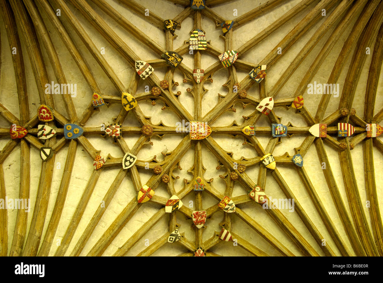 lierne vaulting in the cloister of canterbury cathedral Stock Photo - Alamy