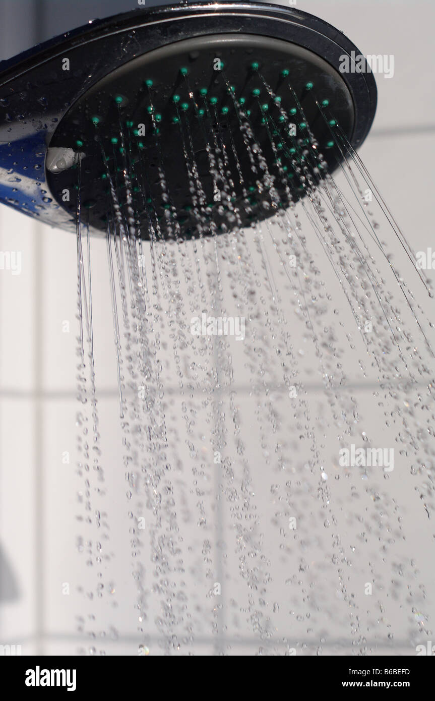 water drops falling from a shower Stock Photo - Alamy
