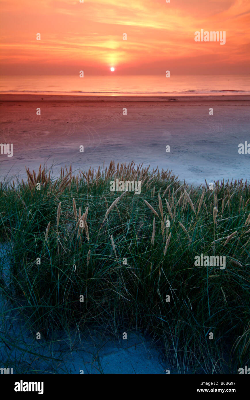 Sunset over sea Stock Photo - Alamy