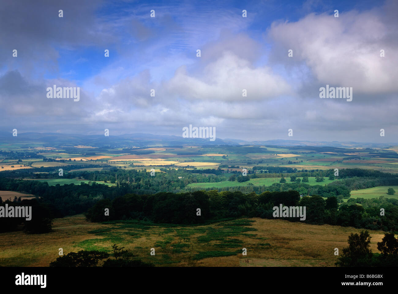 View over Chillingham Castle and Estate near Wooler, Northumberland ...