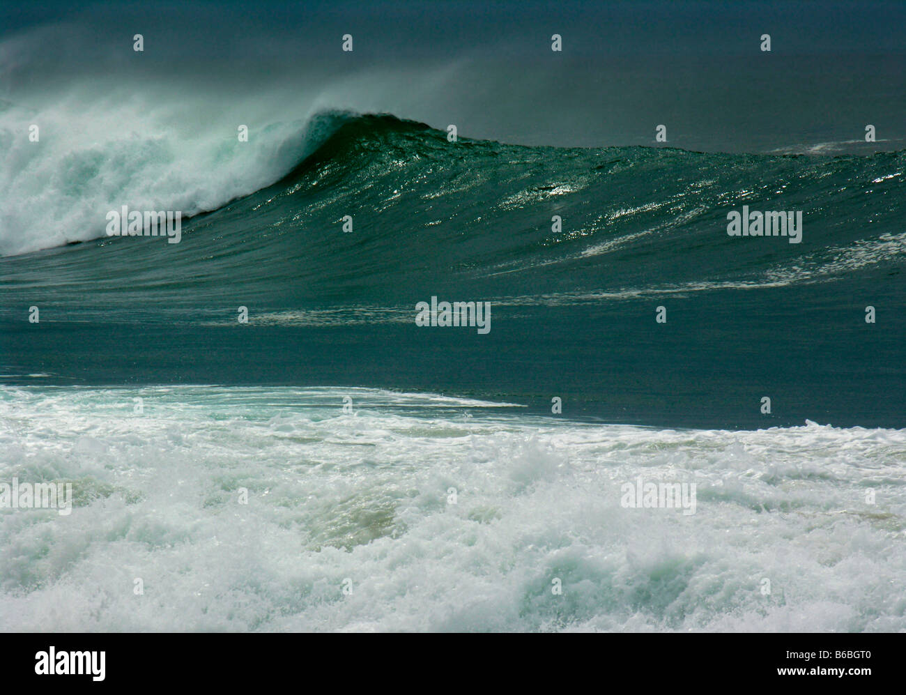Waves on beach Stock Photo - Alamy