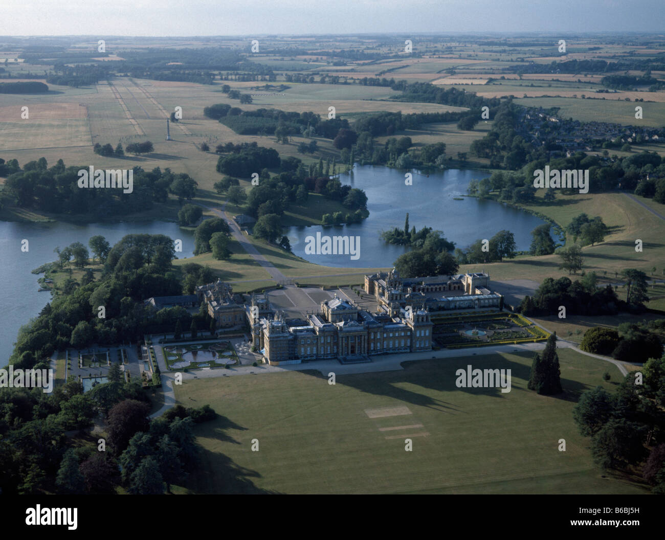 Blenheim Palace And Park, Aerial View Stock Photo - Alamy