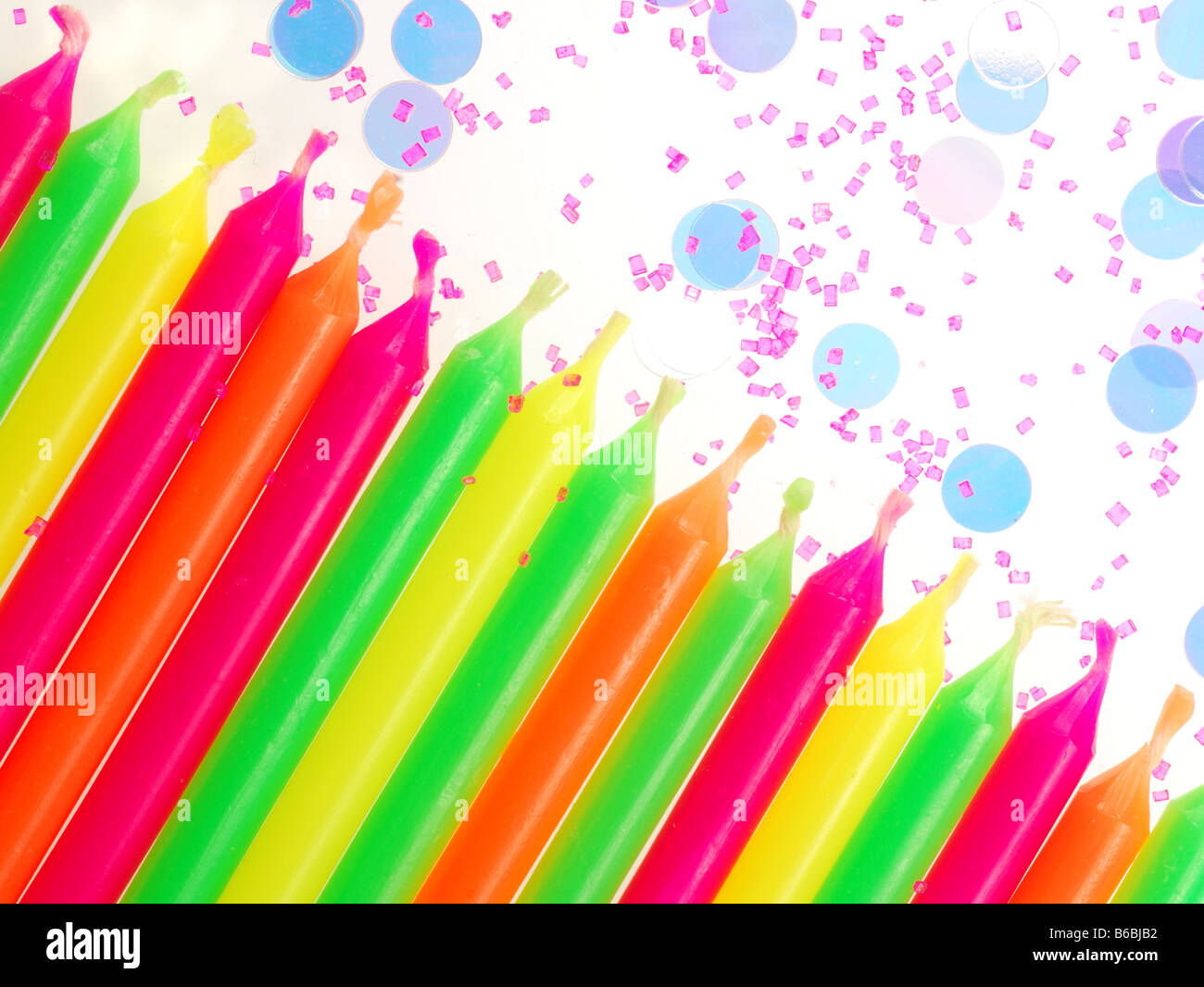 Birthday cake unlit candles hi-res stock photography and images - Alamy