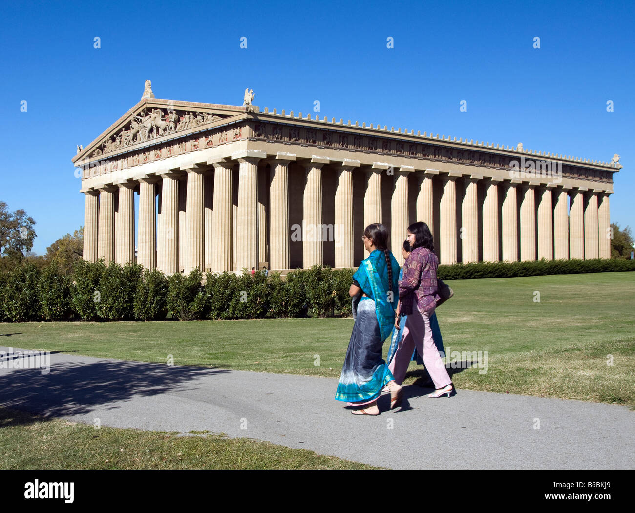 A replica of the famous Greek Parthenon is located in Centennial Park ...