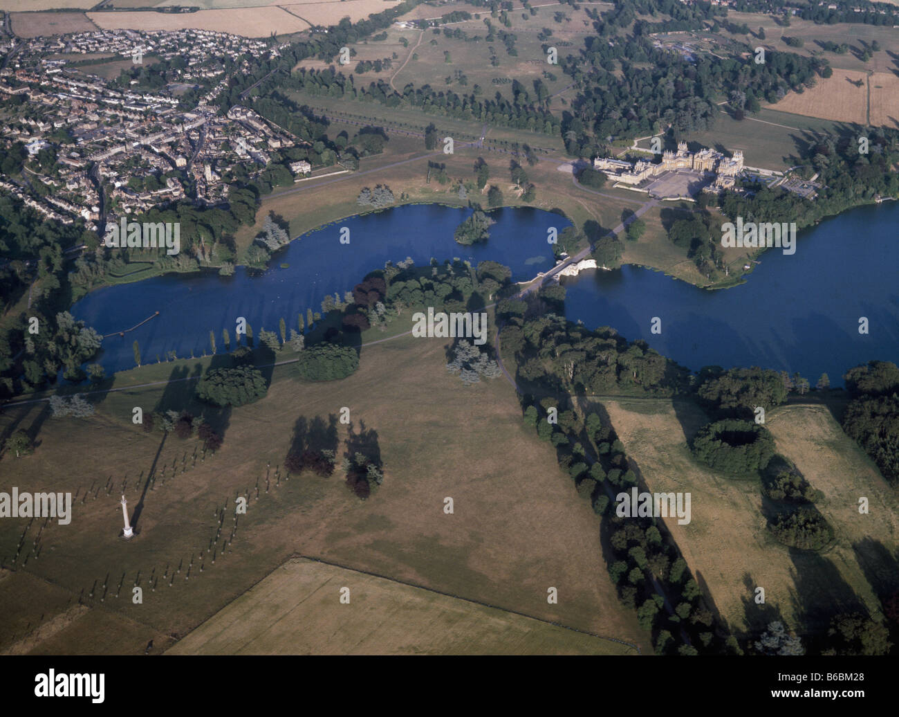 Blenheim Palace and Park, Aerial View Stock Photo - Alamy