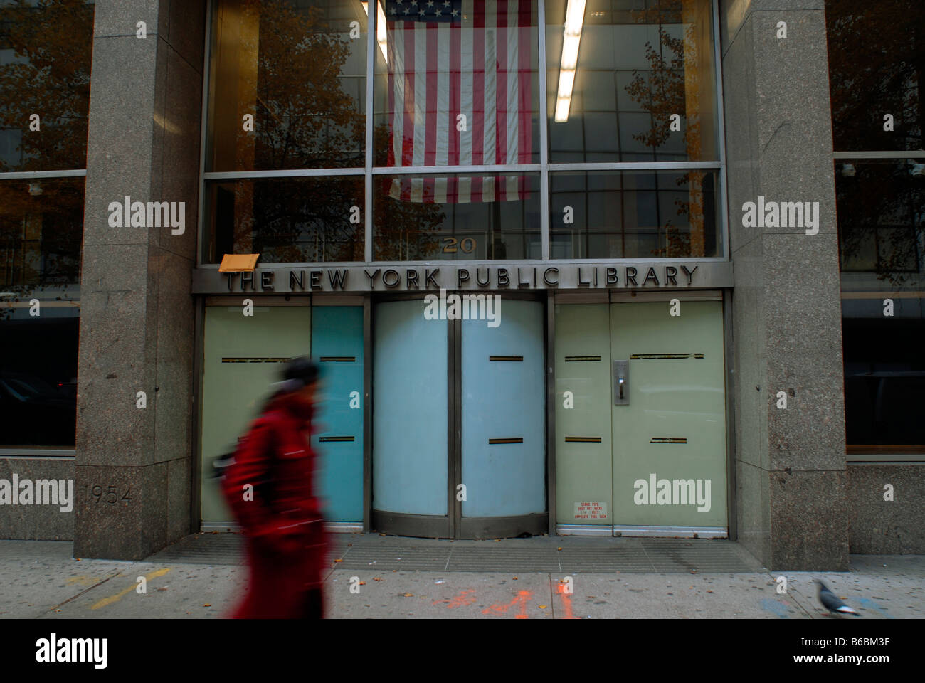 The closed Donnell Library branch of the New York Public Library Stock ...