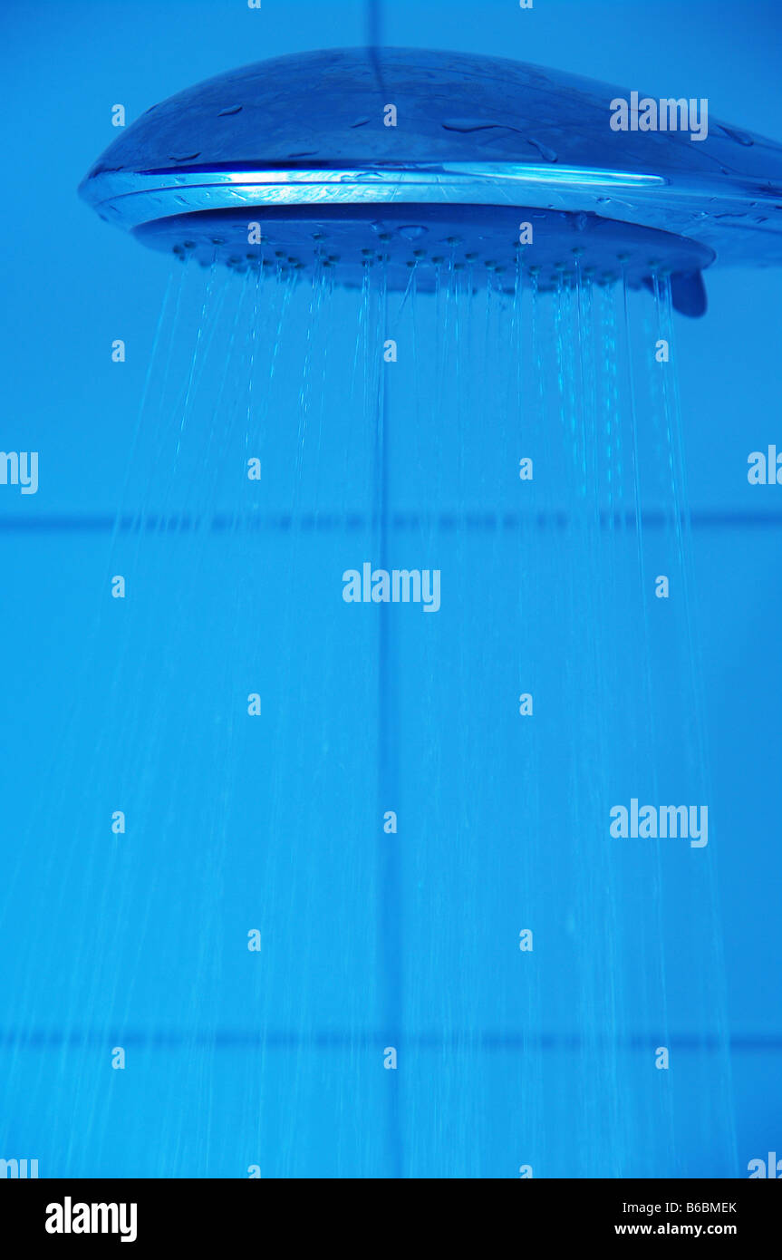 water drops falling from a shower Stock Photo - Alamy