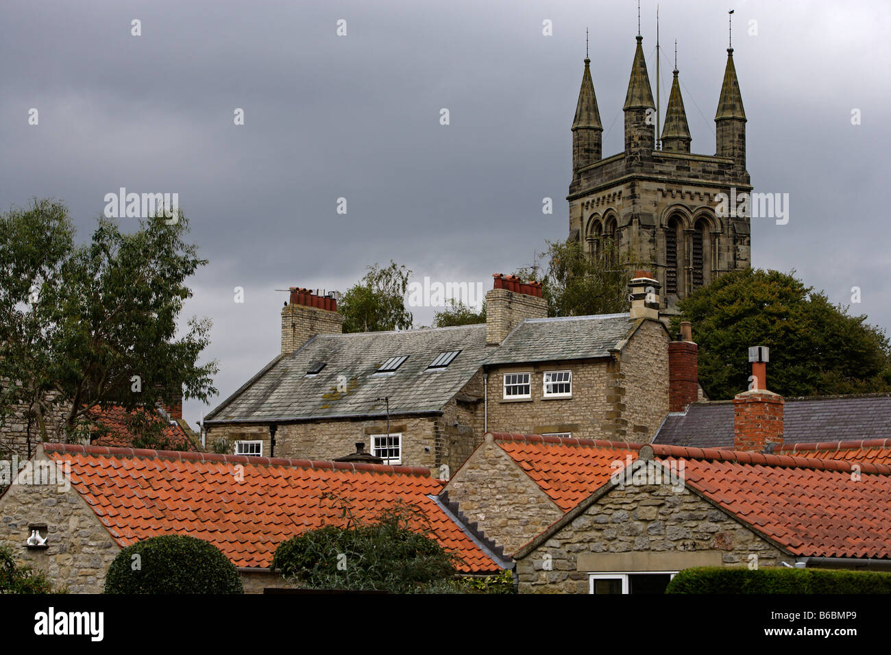 Helmsley All Saints Church Town center typical buildings North ...