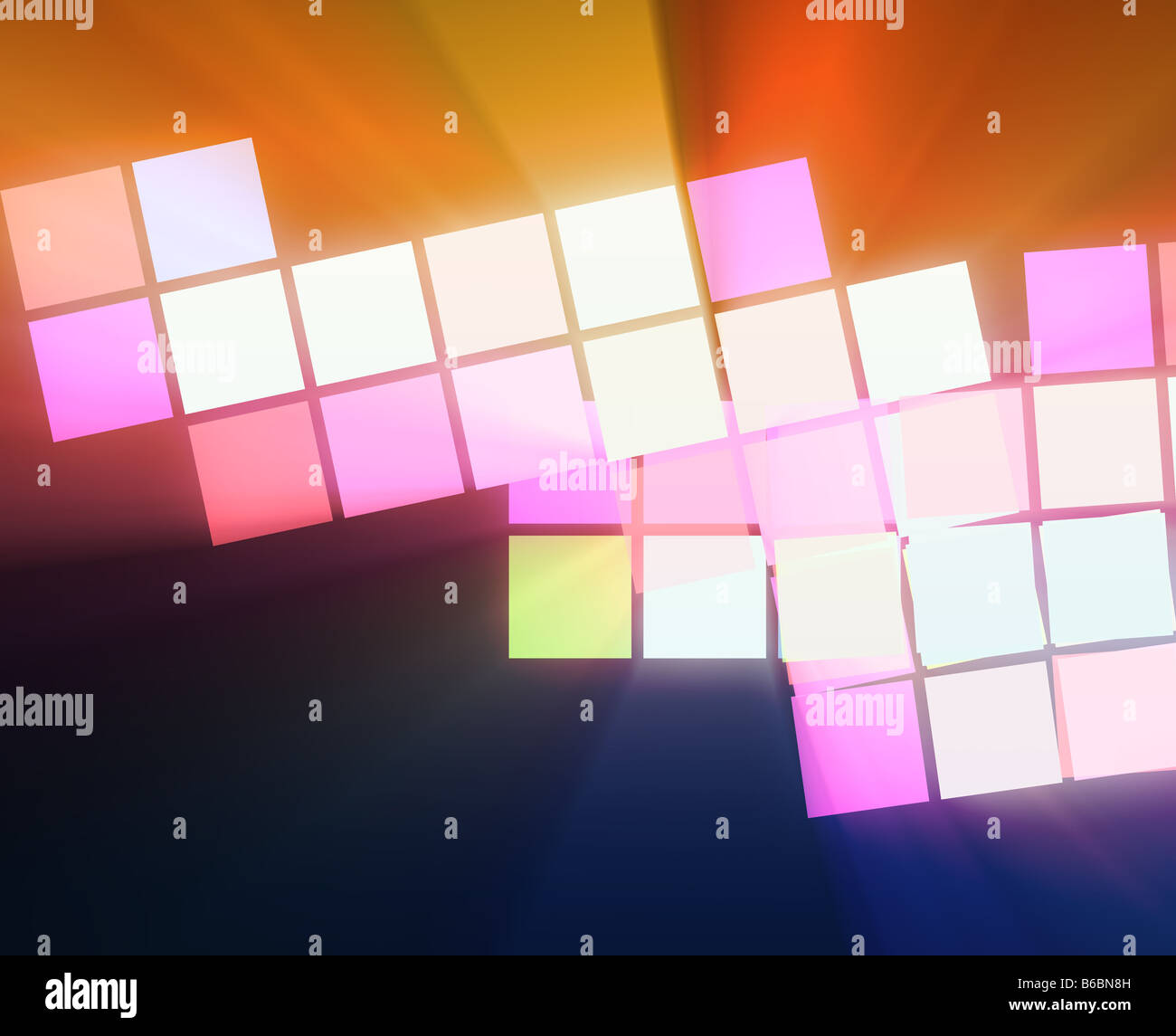 Abstract wallpaper illustration of geometric square shapes Stock Photo ...