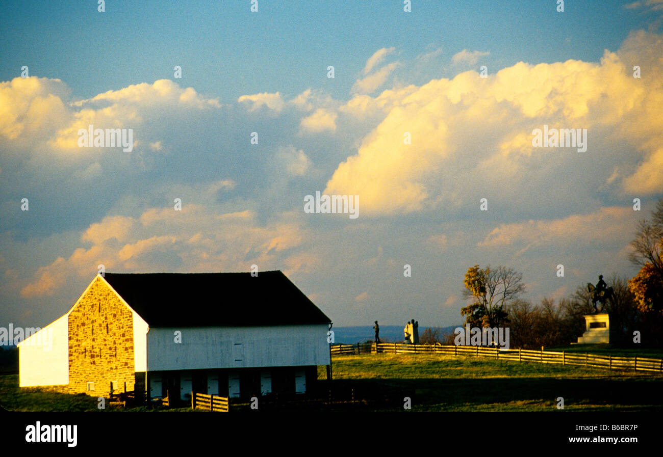 McPherson Barn, Gettysburg National Military Park, Pennsylvania Stock ...