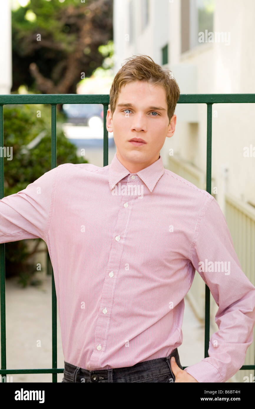 Young man serious, portrait [looking down] Stock Photo - Alamy