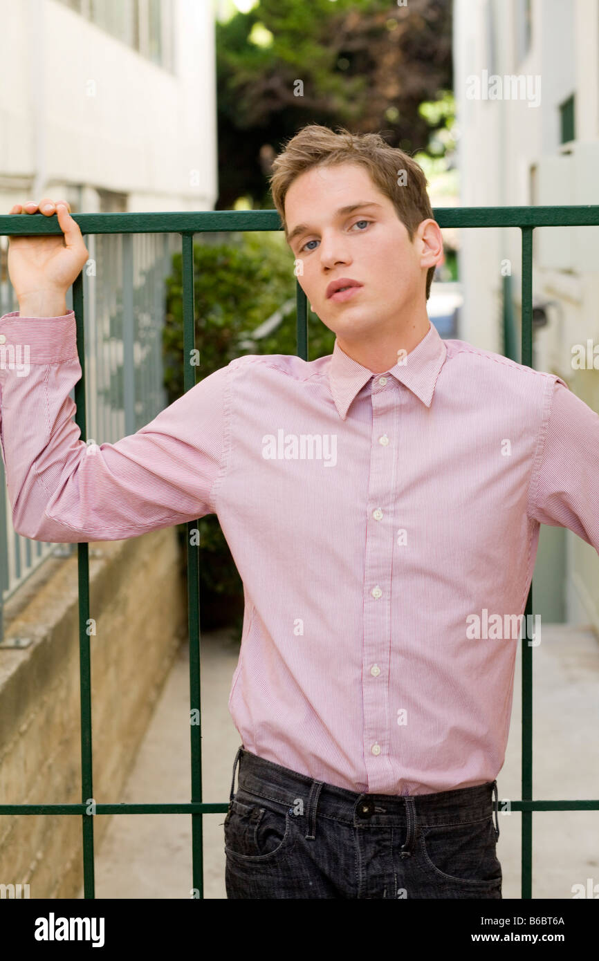 Young man serious, portrait [looking down] Stock Photo - Alamy