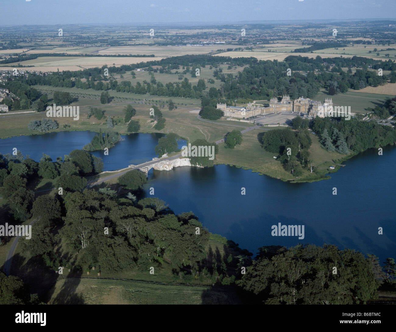 Blenheim Palace And Park, Aerial View Stock Photo - Alamy