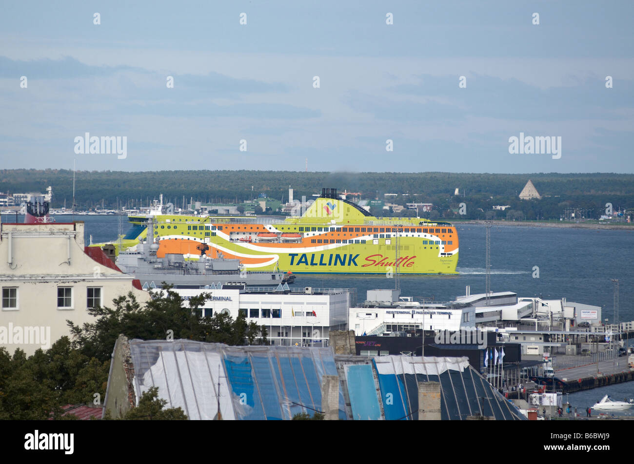 Ferry in tallinn s harbour Estonia Stock Photo - Alamy