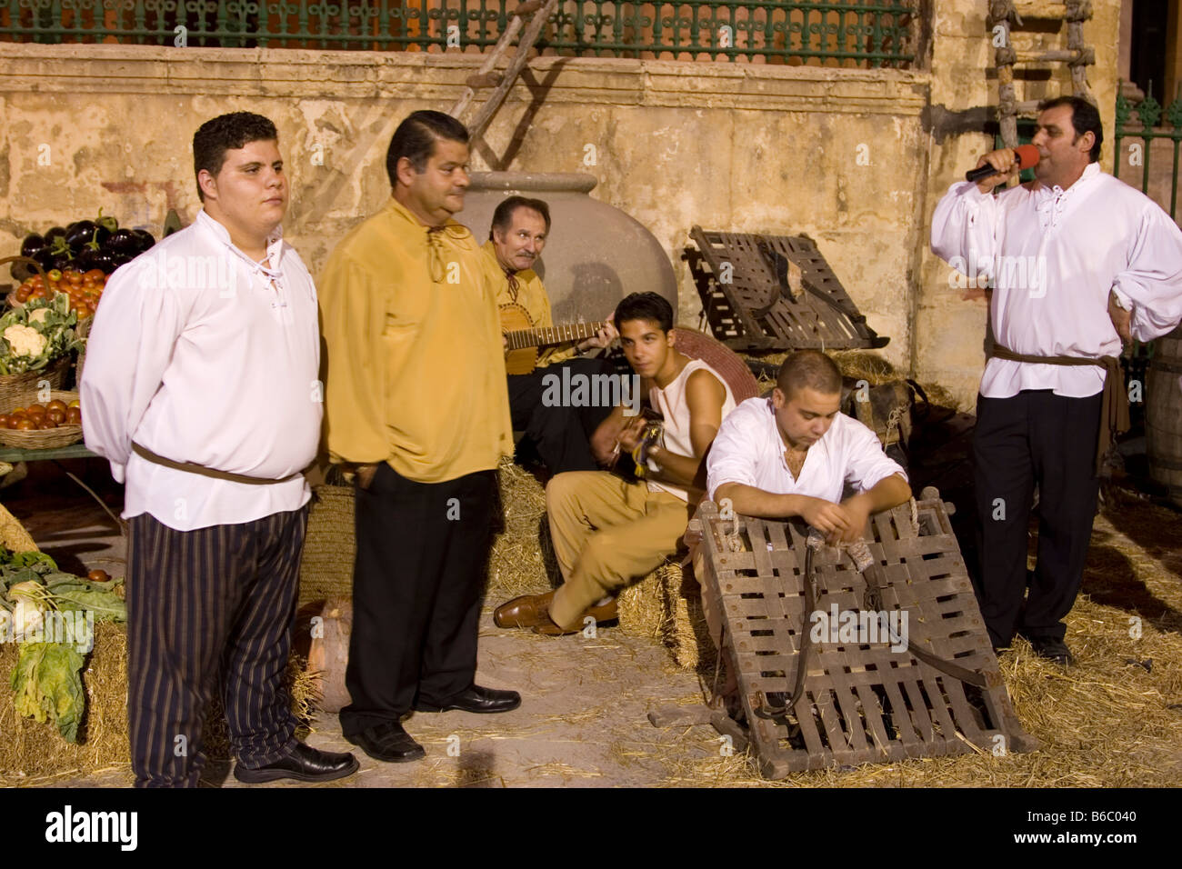 Traditional Maltese fold music at an event in Valletta, Malta Stock ...