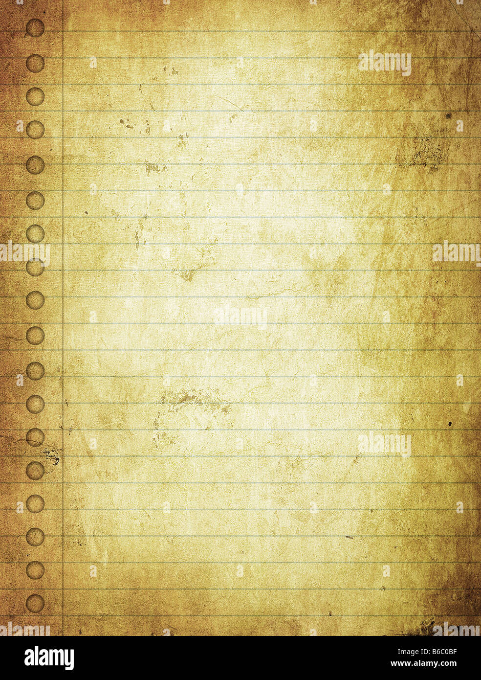 Highly detailed image of a page from old grunge notebook Stock Photo ...