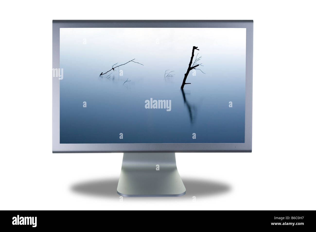 Desktop computer screen Cut Out Stock Images & Pictures - Alamy