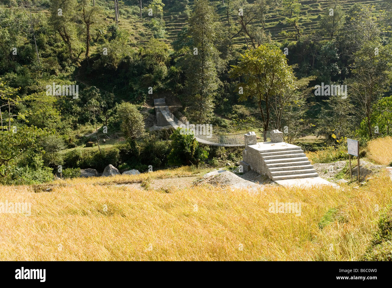 Bridge birethanti nepal hi-res stock photography and images - Alamy