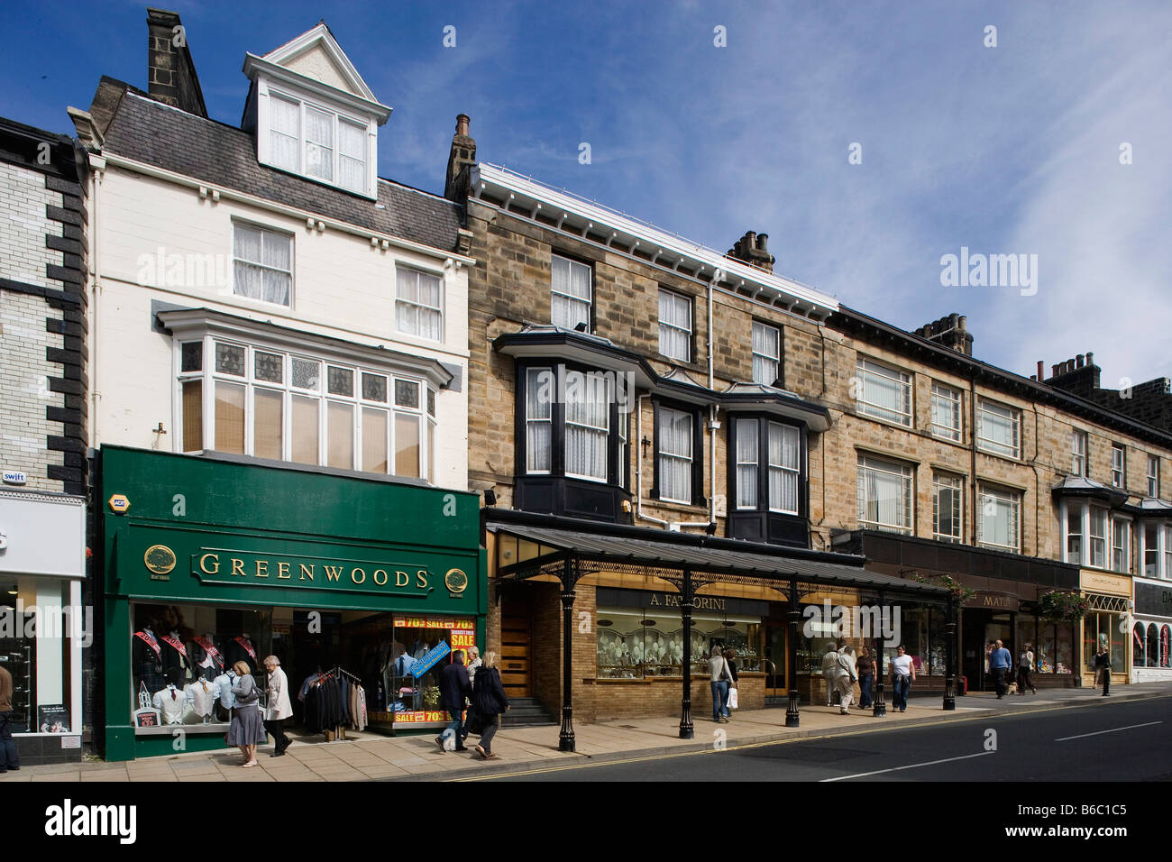 Harrogate Parliament Street UK North Yorkshire Great Britain Stock ...