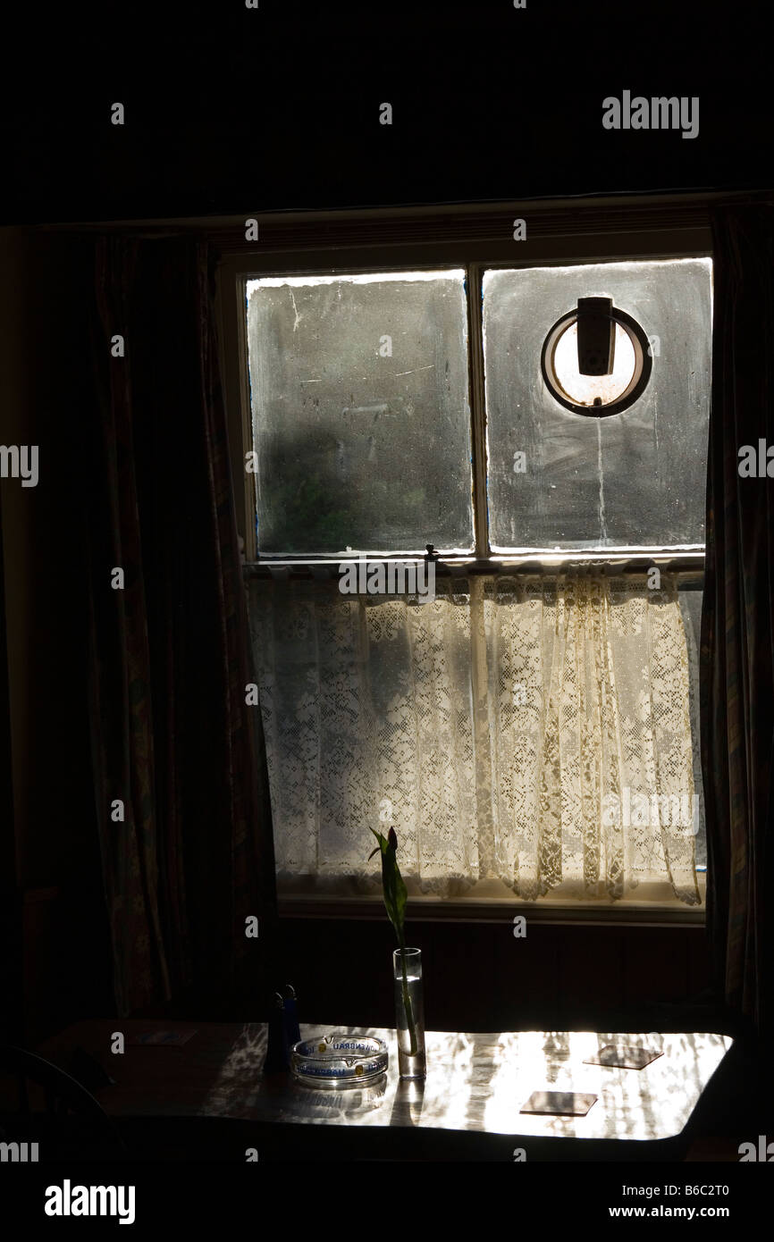 Old pub window Stock Photo - Alamy