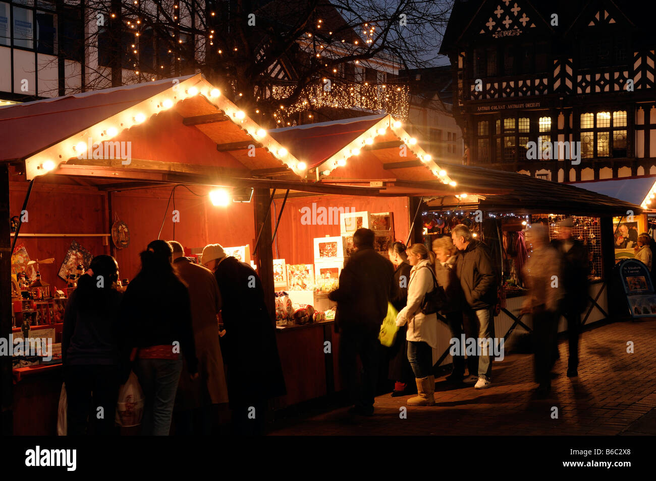 Chester Christmas Market Stock Photo - Alamy