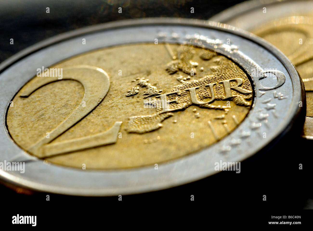 A TWO EURO COIN Stock Photo - Alamy