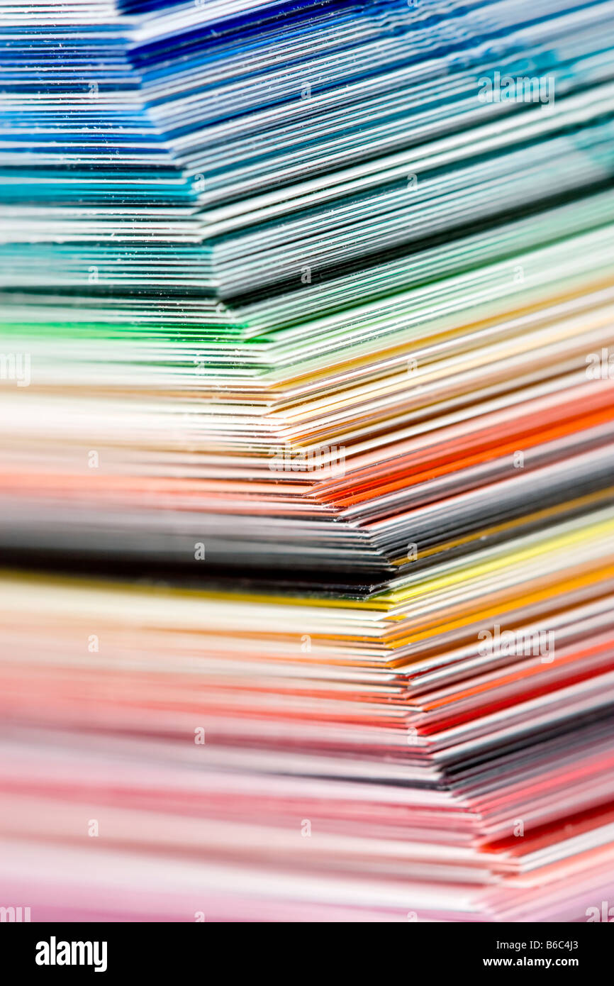 arrangement of color swatch abstract close up shot Stock Photo - Alamy