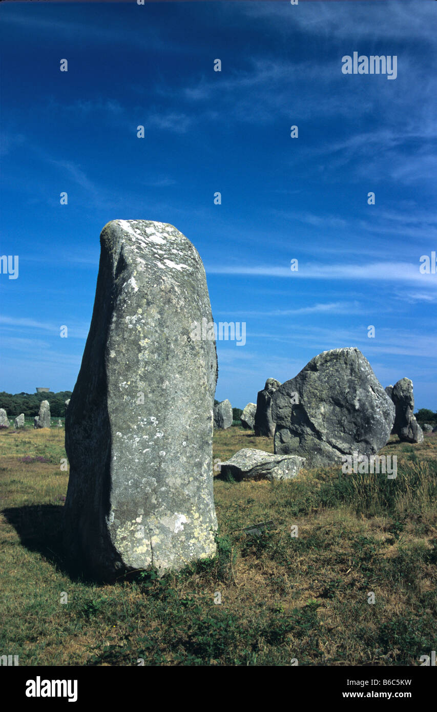 Alignment of Kermario, Prehistoric Megalith, Menhirs or Standing Stones ...