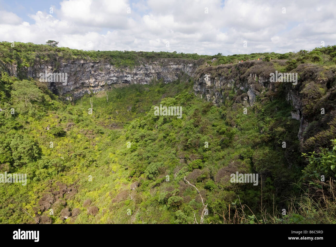 Collapsed Lava Dome Santa Cruz Galapagos Ecuador Stock Photo - Alamy