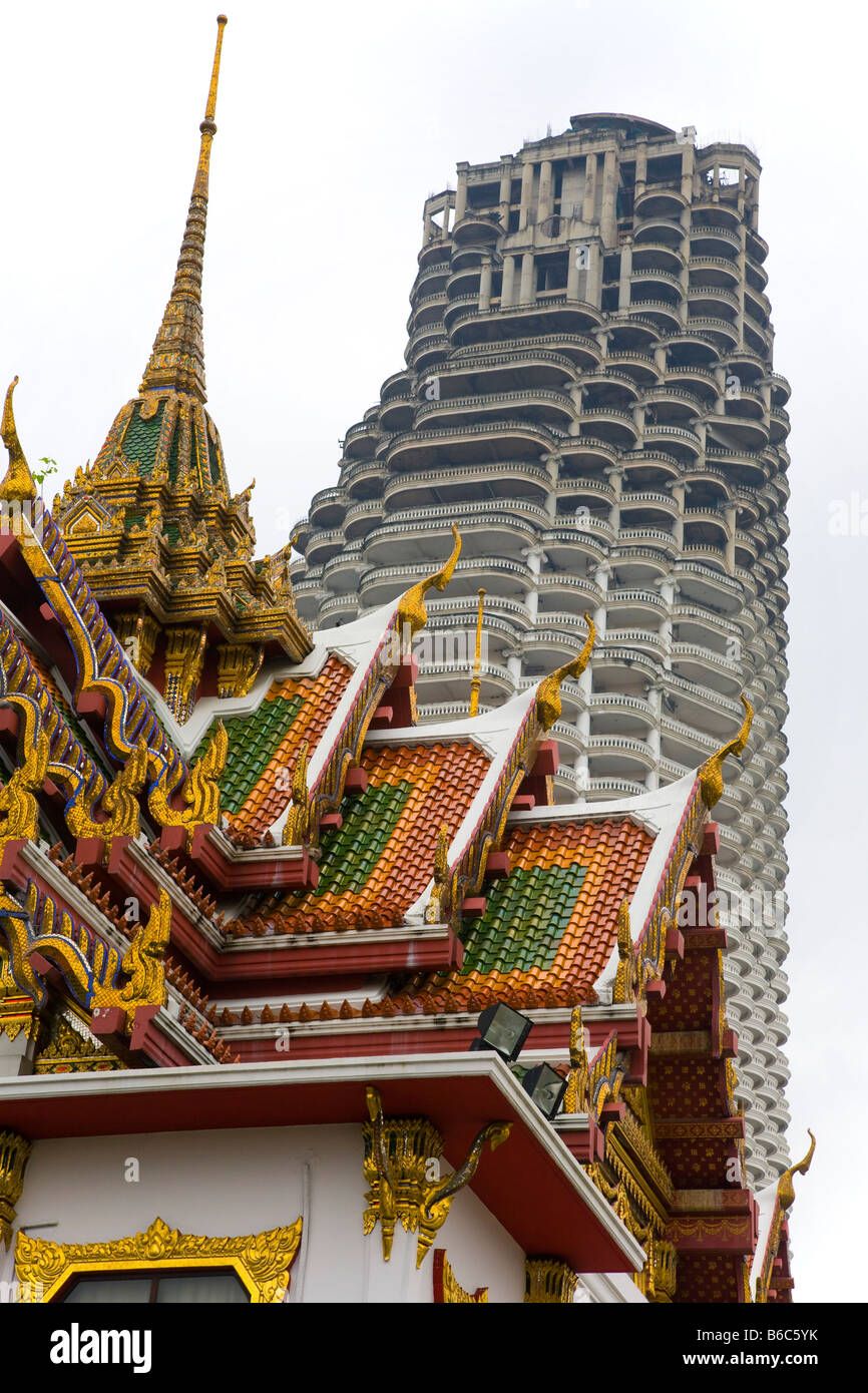 Unfinished architecture, urban, residential incomplete development ...