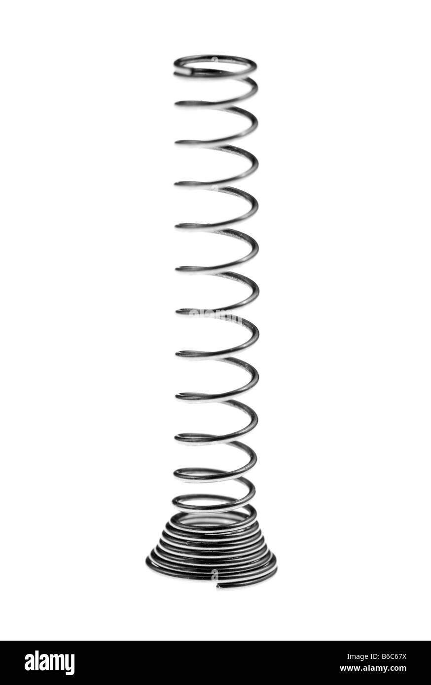 isolated spring on white background stock photo Stock Photo - Alamy